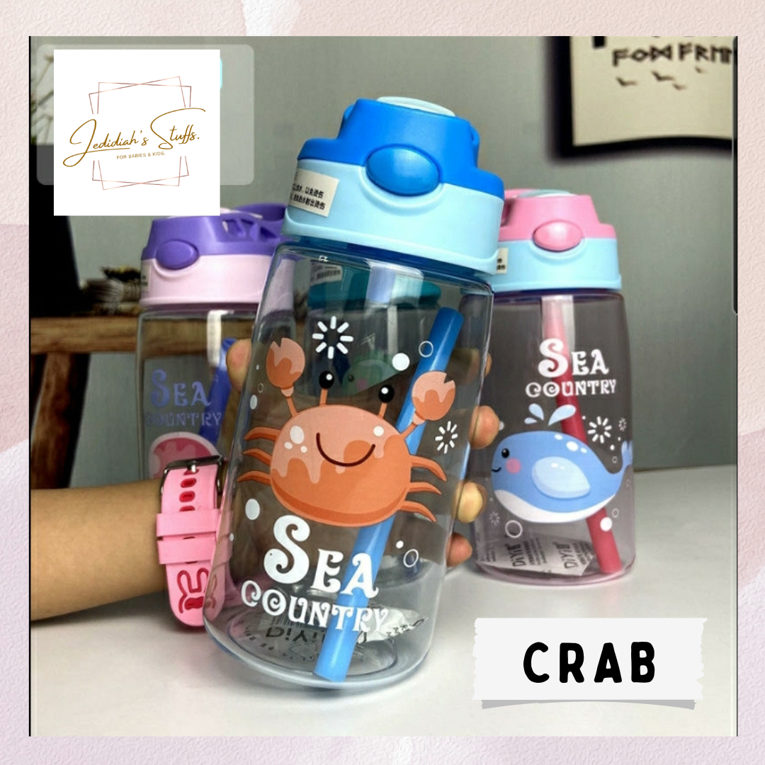 Fashionable Kids Tumbler Water Bottle with Straw 480ml | Lazada PH