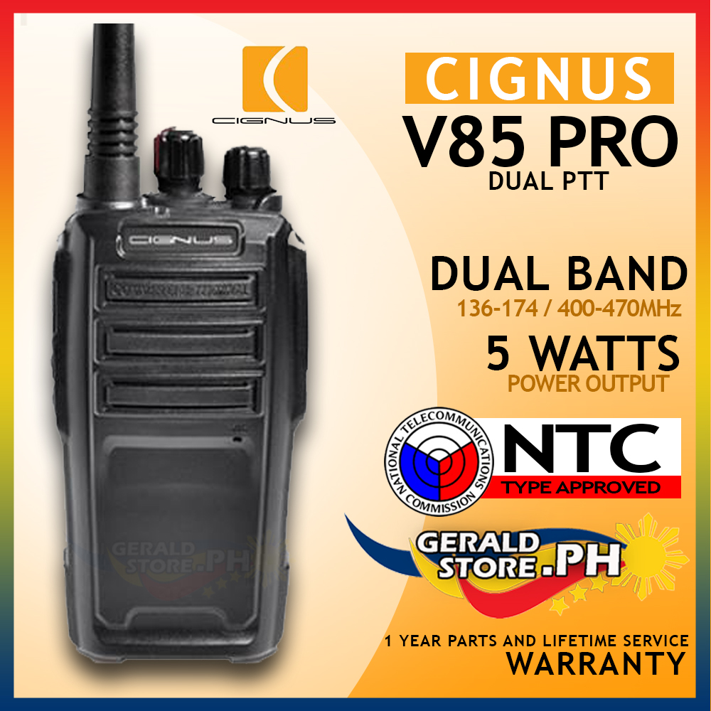 Cignus V85 Pro Dual Band Two Way Radio | Lazada PH