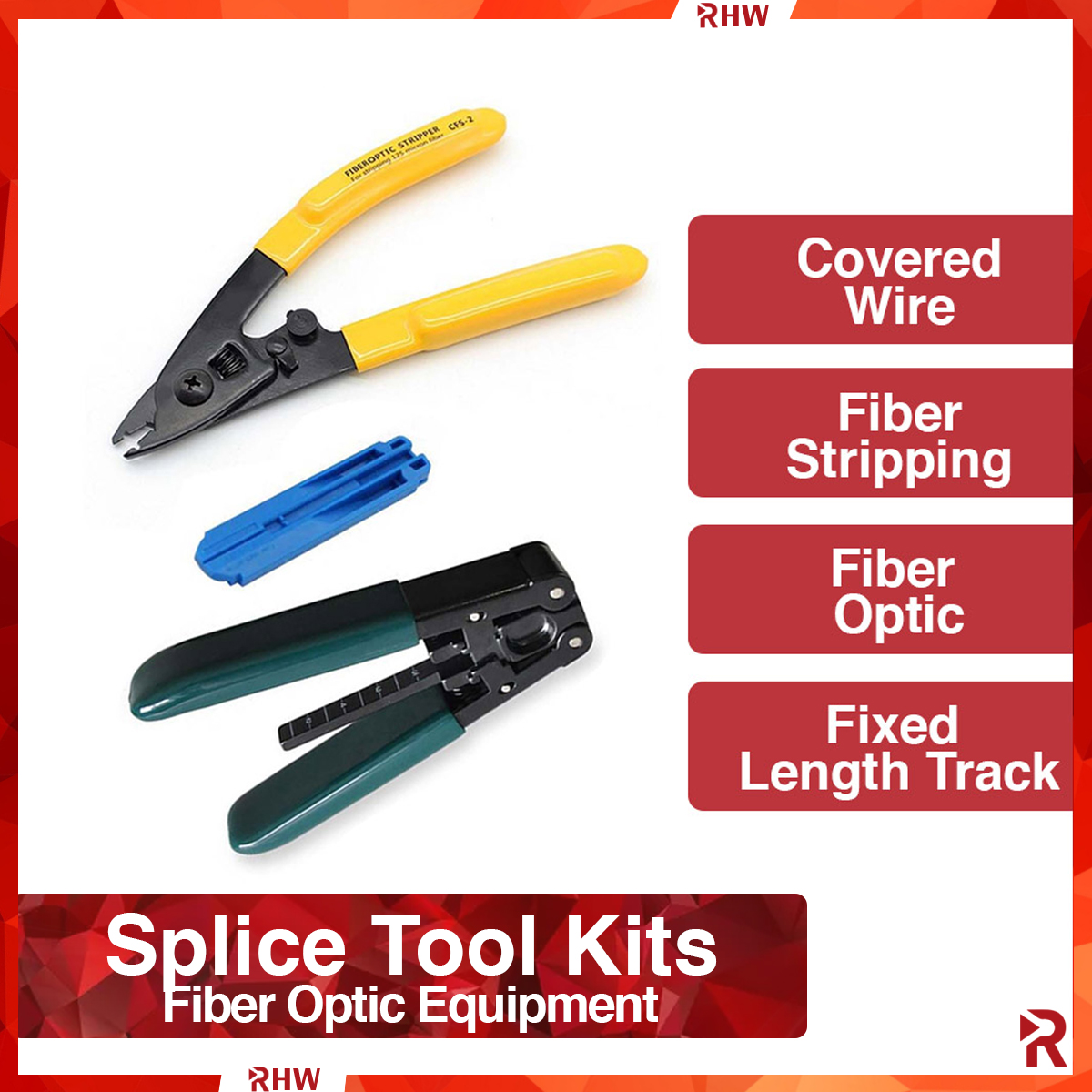 3 IN 1 FTTH Splice fiber optic tool kits Covered wire Fiber Stripping ...