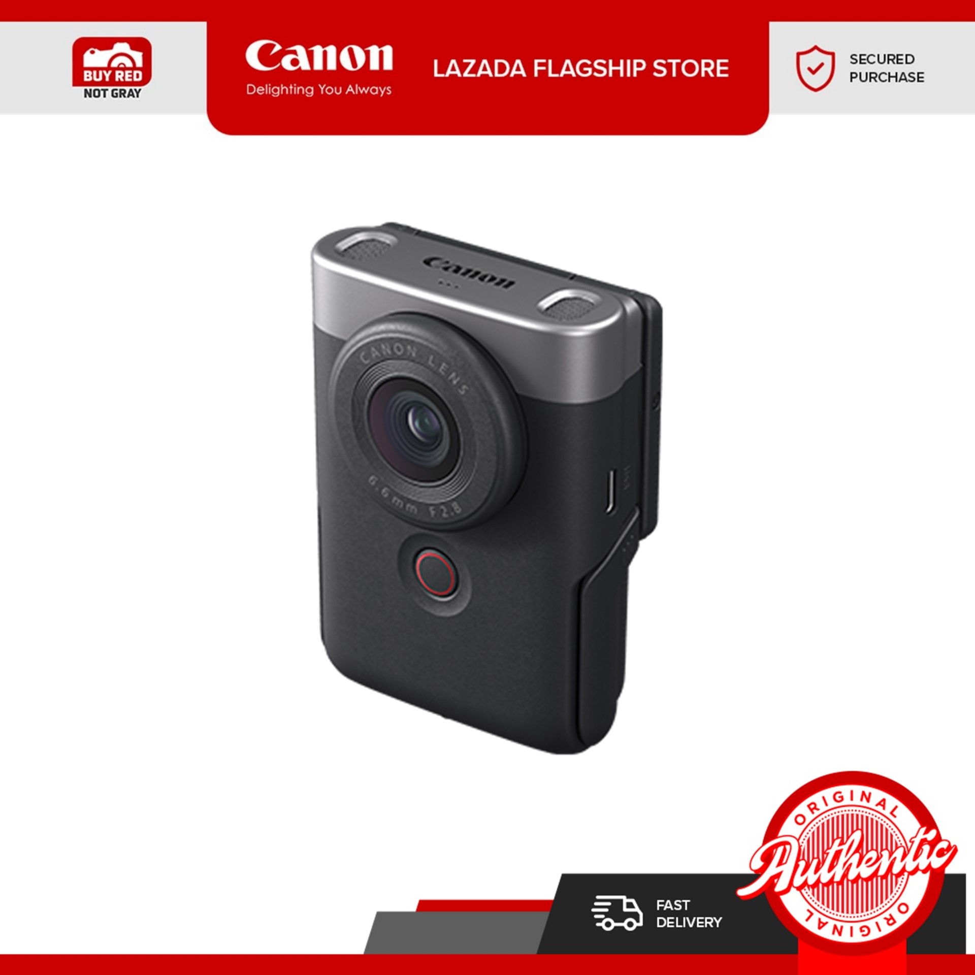 Canon Camera PowerShot V10 / DIGIC-X Processor / Auto-Focus / 3.0x Zoom ...