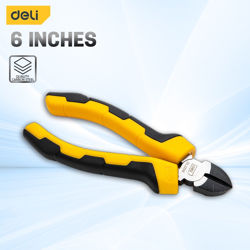 Deli Cutter Pliers Diagonal Pliers 6" / 7" High Carbon Steel Original Rust Resistant Industrial ...