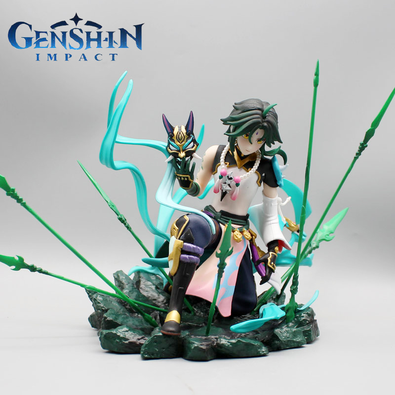 Genshin Impact Xiao Anime Figure Guardian Yaksha Xiao Action Figurine ...