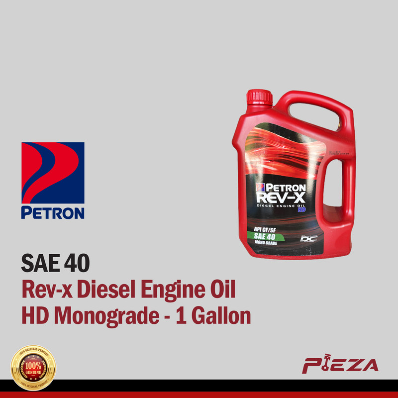PETRON Rev-x Diesel Engine Oil HD Monograde SAE 40 - 1 Gallon | Lazada PH