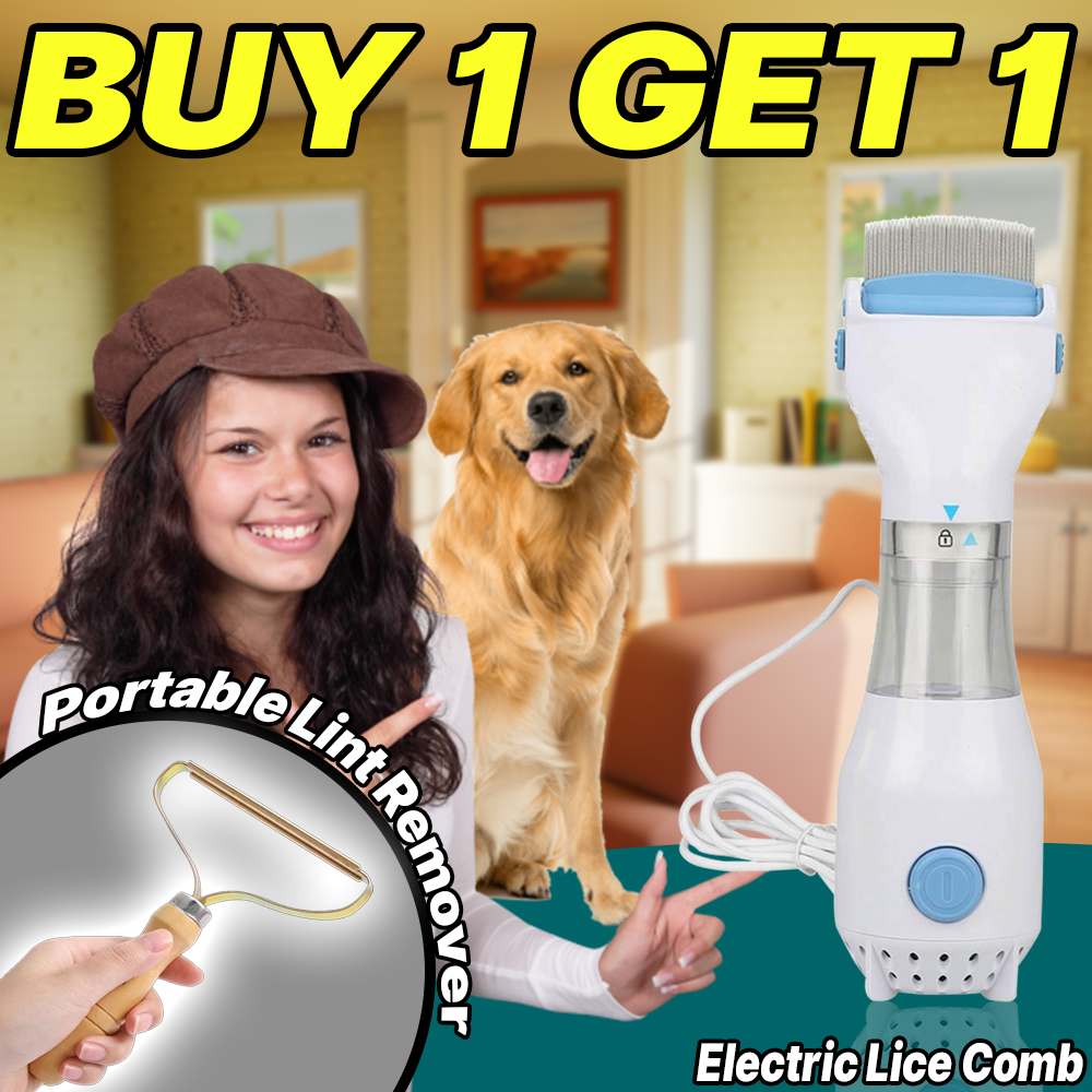 BUY 1 Electric Lice Comb + GET 1 Portable Lint Remover | Lazada PH