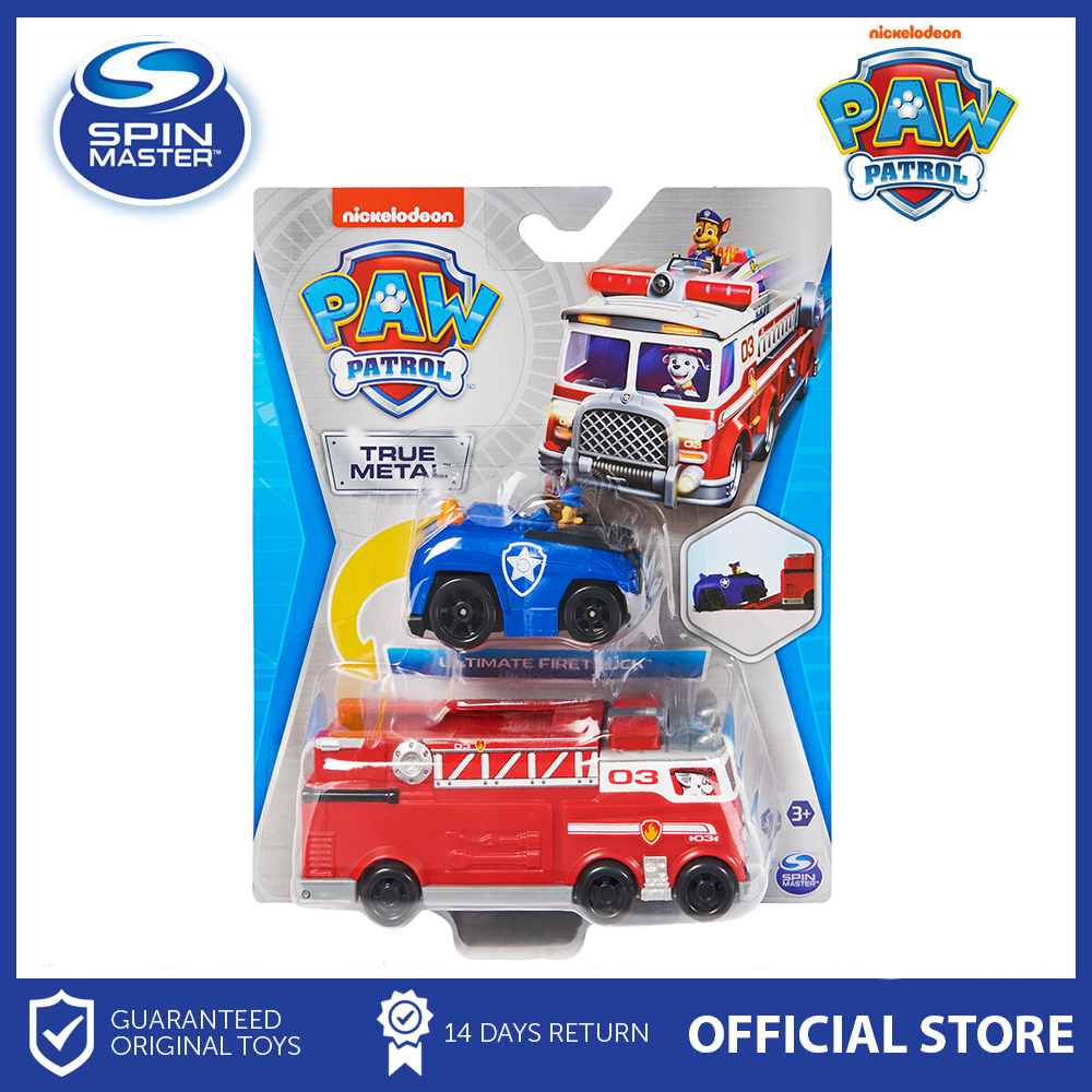 Paw Patrol True Metal PAW Patroller - Firetruck Chase & Marshall ...