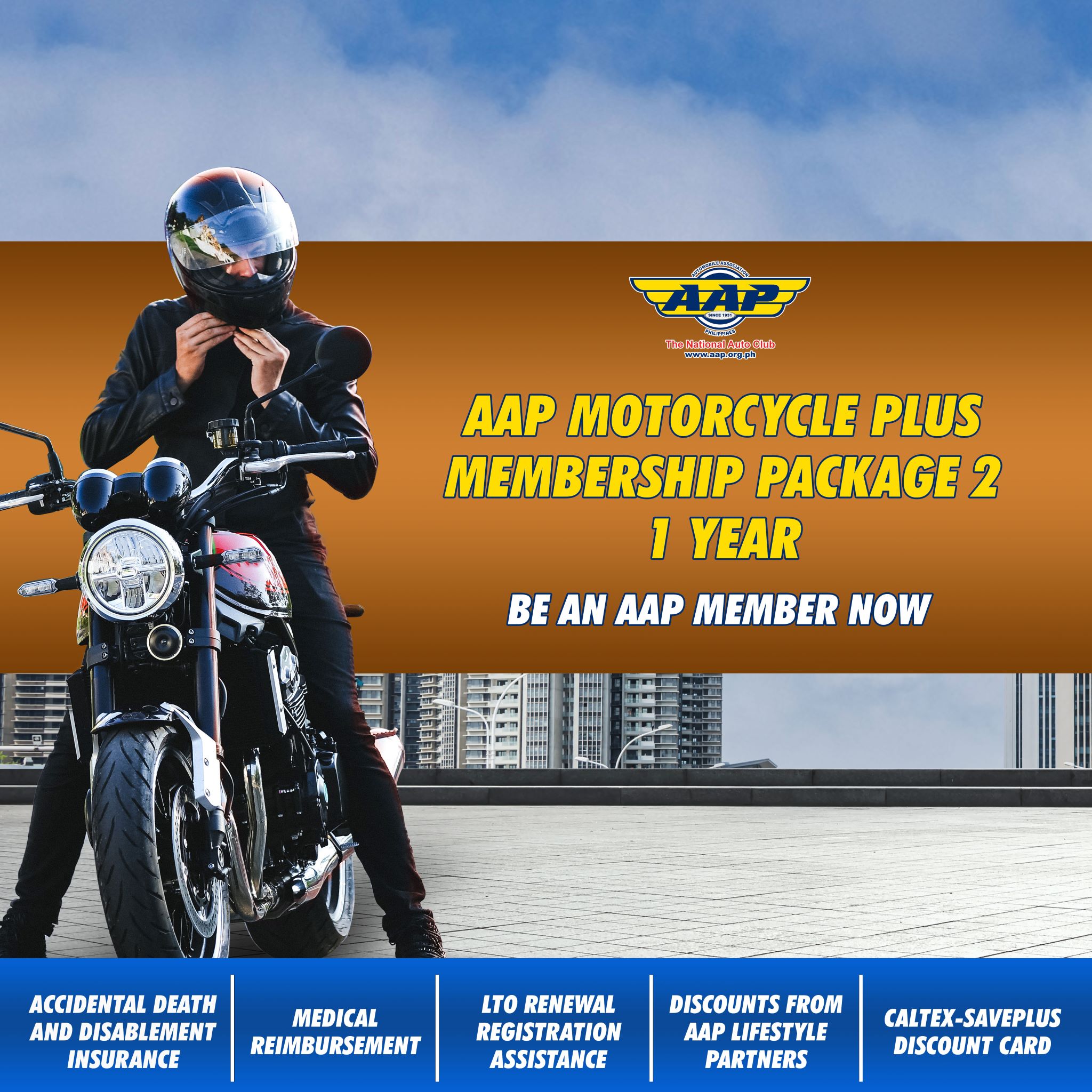 PACKAGE 2 Motorcycle Plus (1-Year Validity) | Lazada PH