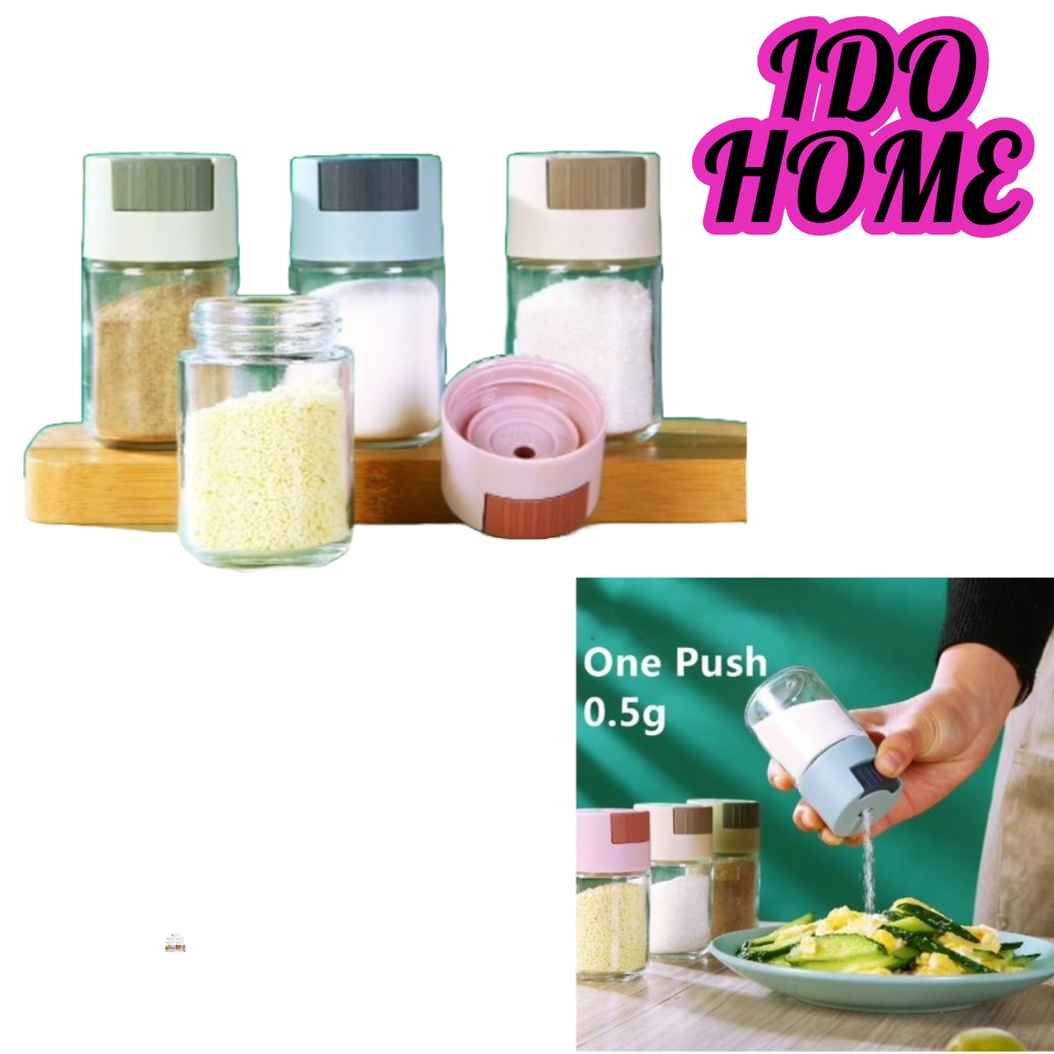 Adjustable Condiments Container Seasoning Bottle Salt Shaker | Lazada PH