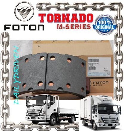 BRAKE SHOE REAR FOTON TORNADO 4.2 OR 5.2 ORIGINAL ( 2 pcs for 1 Tire ...