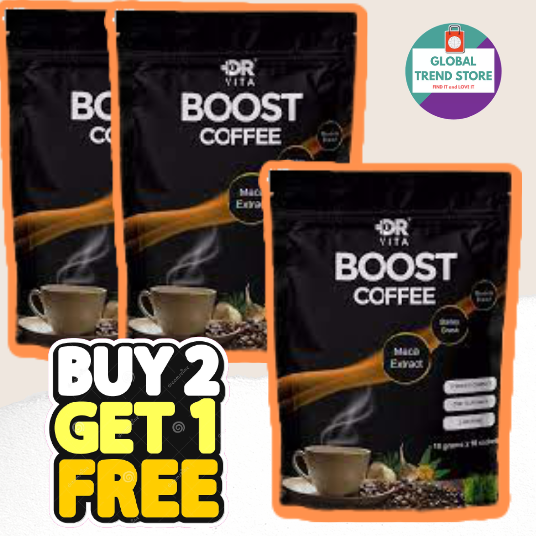 Dr Vita Boost Coffee with Maca Extract, Barley Grass, Rhodolia Extract ...