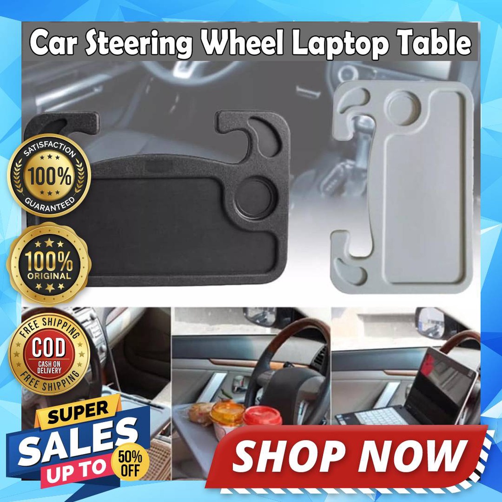 Home Deals Original Car Steering Wheel Desk Mount Portable Laptop ...