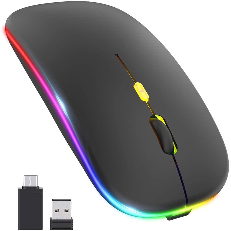 [Upgrade] LED Wireless Mouse, Mobile Optical Office Mouse with USB ...