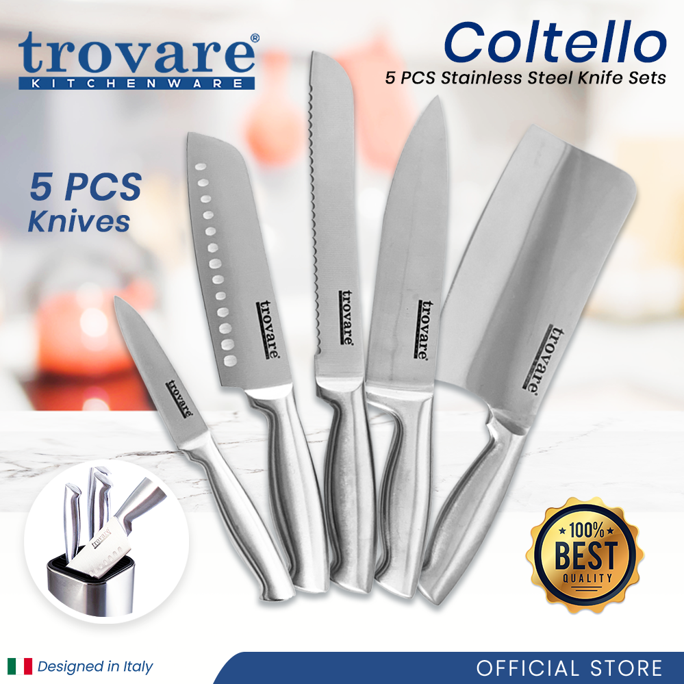 Trovare Kitchenware - Coltello 5 Piece Knife Set, High Carbon Stainless ...