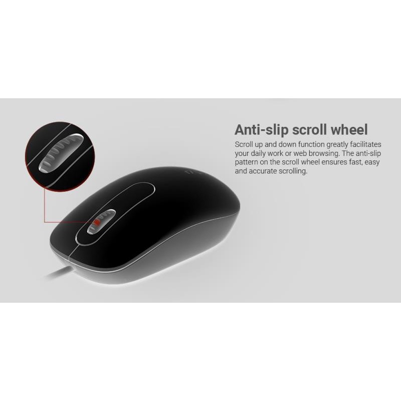 ♦ Original Rapoo N200 wired mouse computer LAPTOP USB mouse business ...
