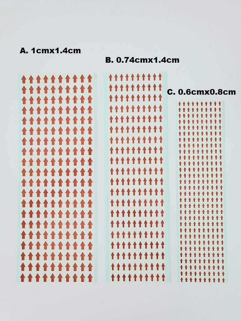 Arrow Sticker Reject Sticker Self Adhesive Red Arrow Sticker 1Sheet ...