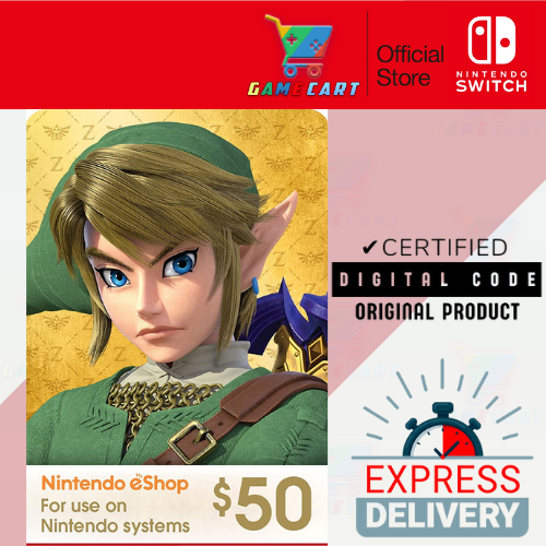 50 usd Nintendo eShop Gift Card Digital Code | Lazada PH