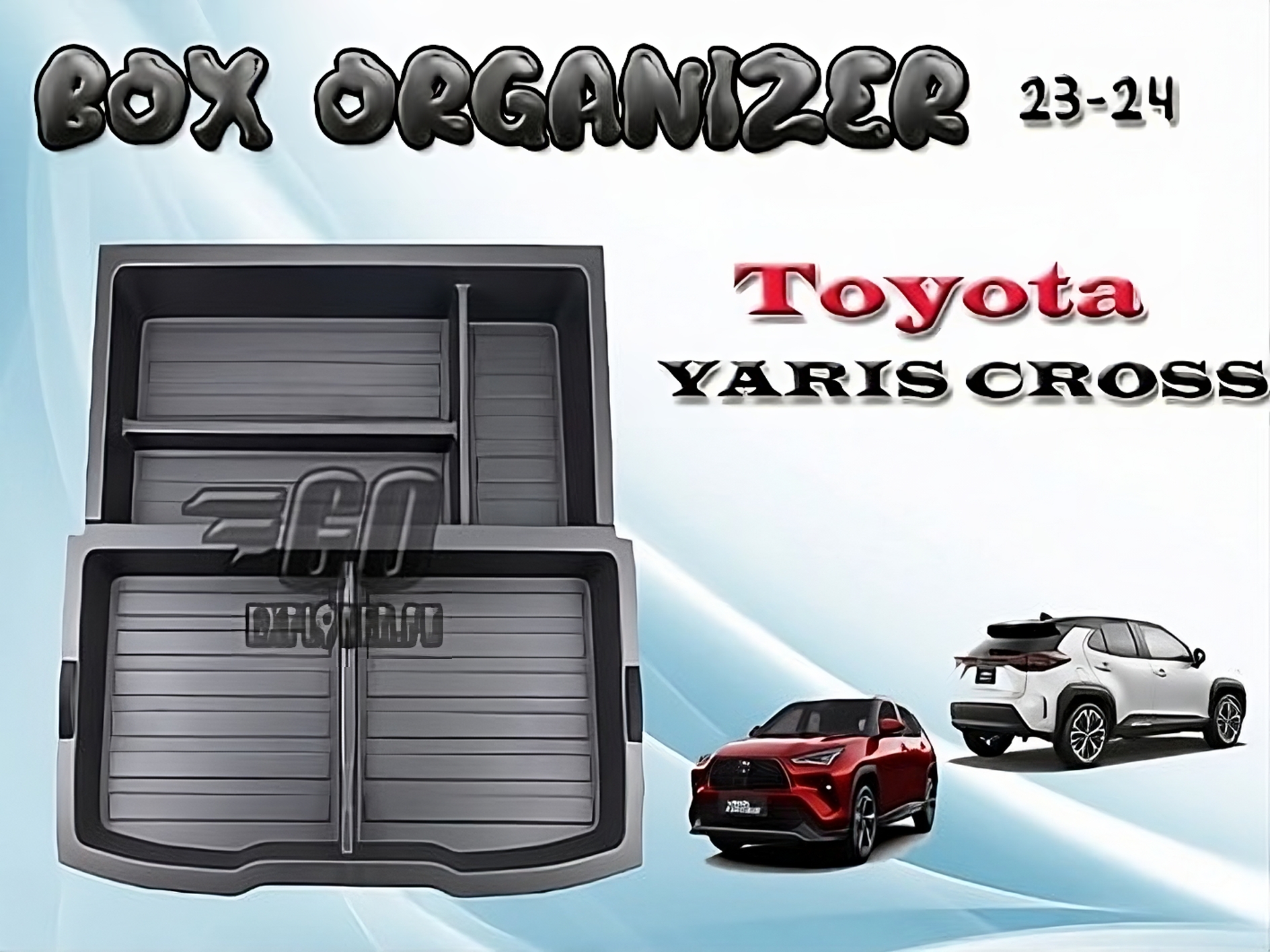 TOYOTA YARIS CROSS REAR TRUNK ORGANIZER BOX 2022-2024 / ORGANIZER REAR ...