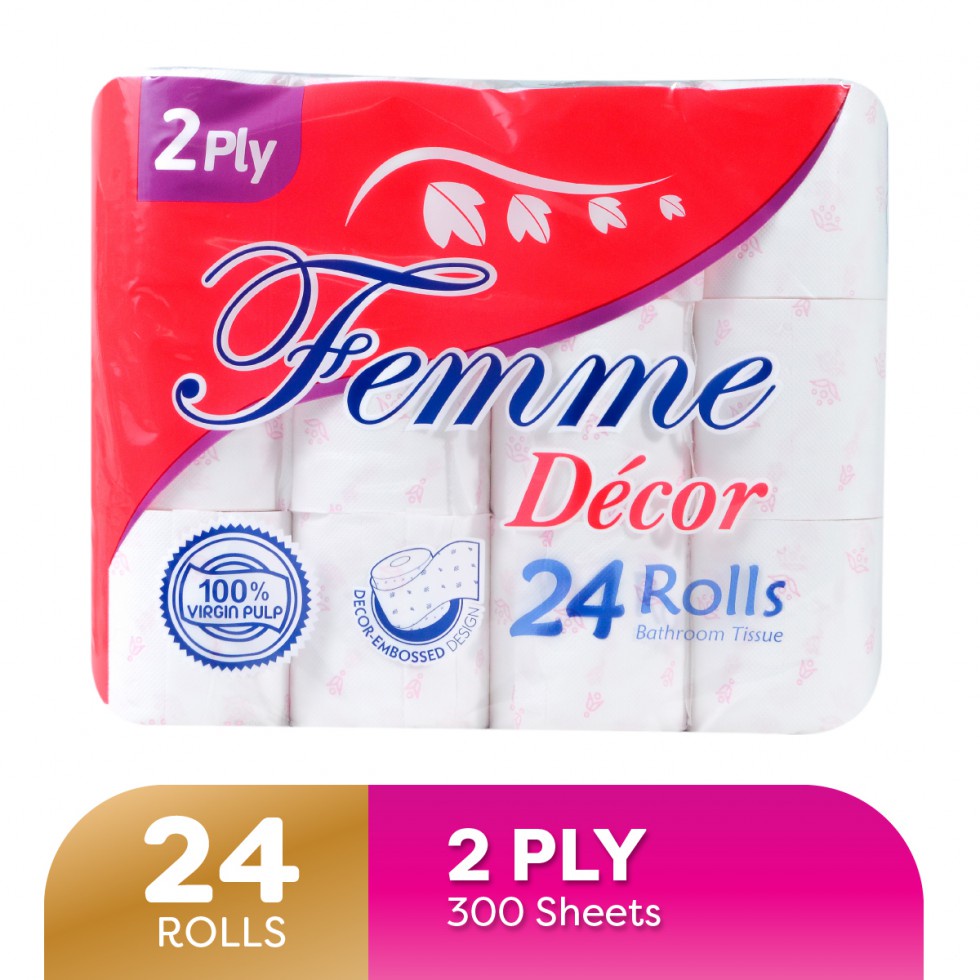 practical Femme Bathroom Tissue 2Ply 300 Sheets 24 Rolls | Lazada PH