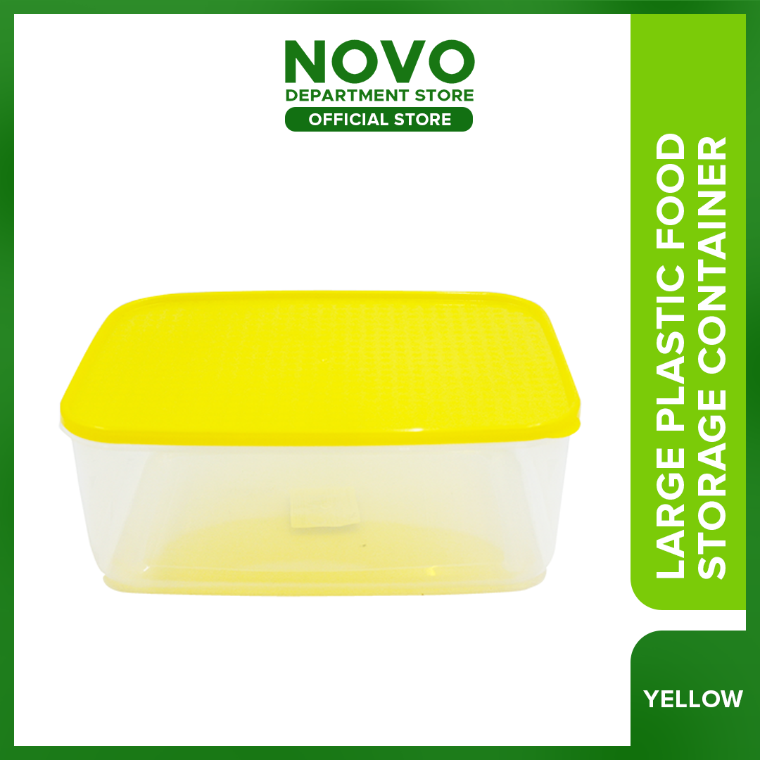 Novo Large Plastic Food Box Multi Purpose Storage Container 28cm x 20 ...