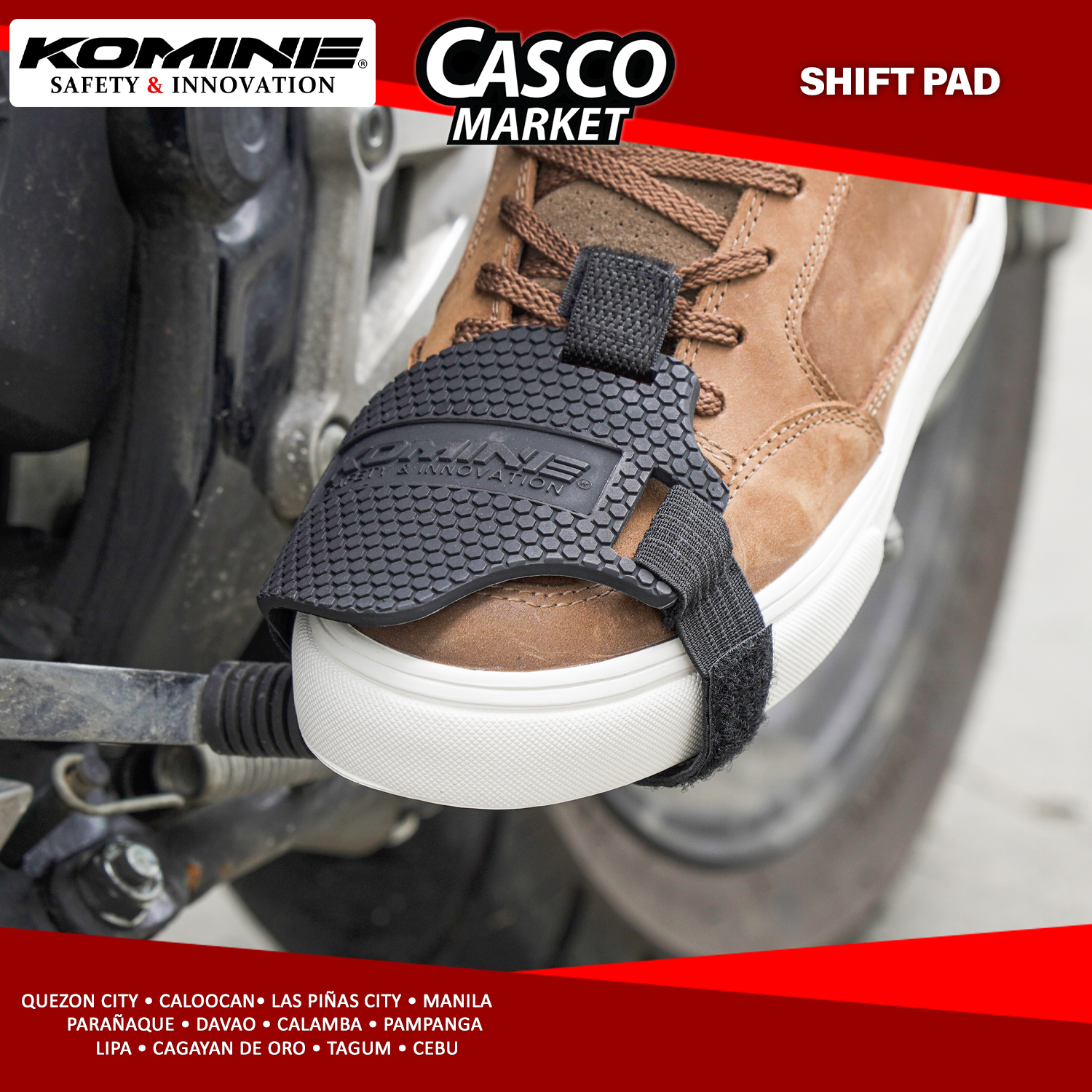KOMINE SHOE PROTECTOR/ SHIFT PAD | Lazada PH