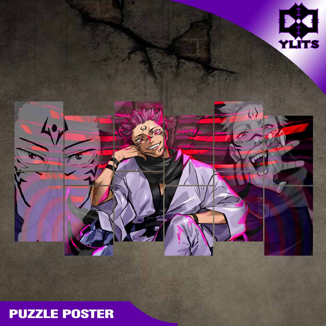 Jujutsu kaisen HD wallpaper for room sukuna wall decor v01 Puzzle ...