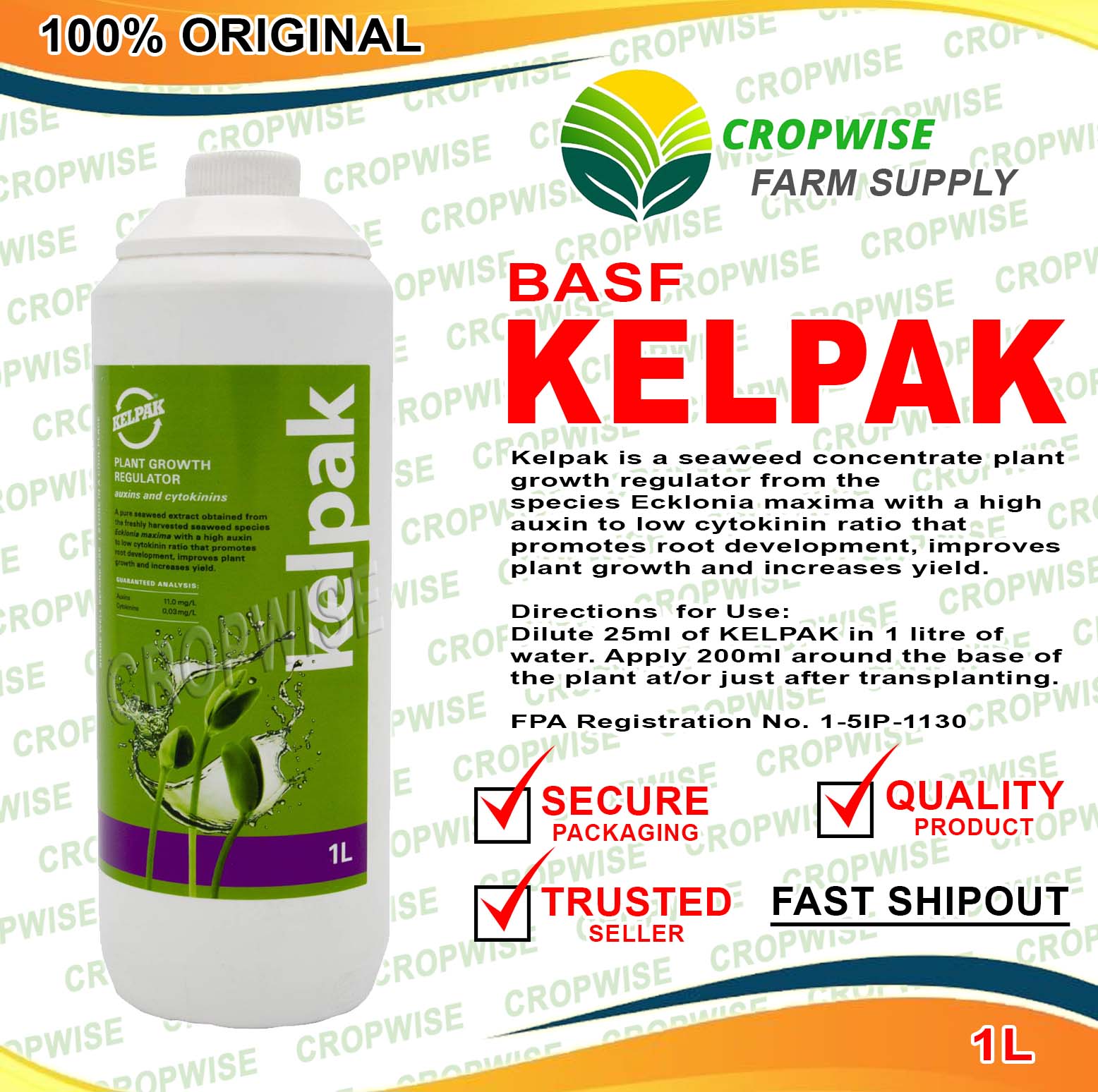 Basf KELPAK 1Liter Plant Growth Regulator | Lazada PH