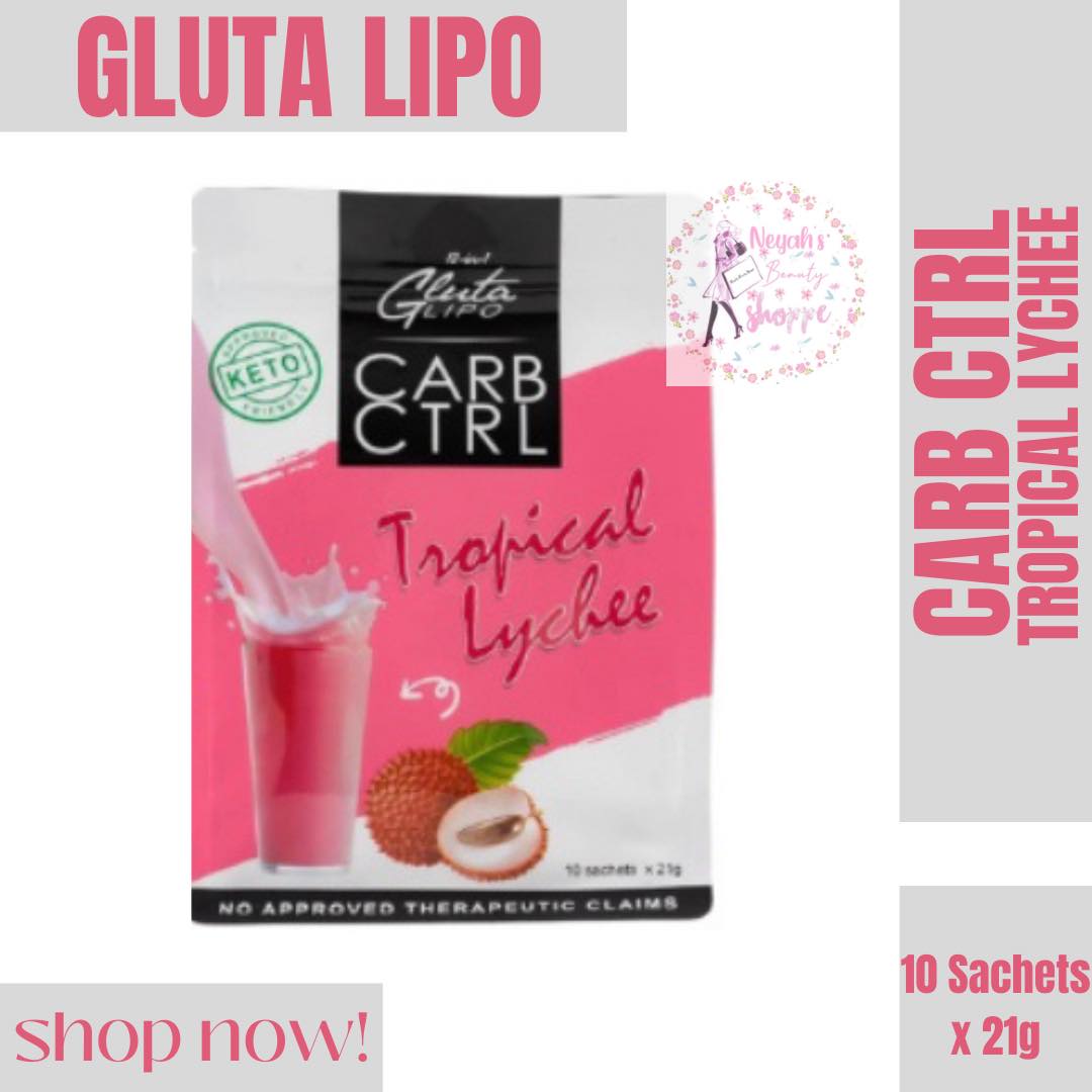 Gluta Lipo Carb Ctrl (Creamy Latte, Tropical Lychee, Classic Vanilla ...