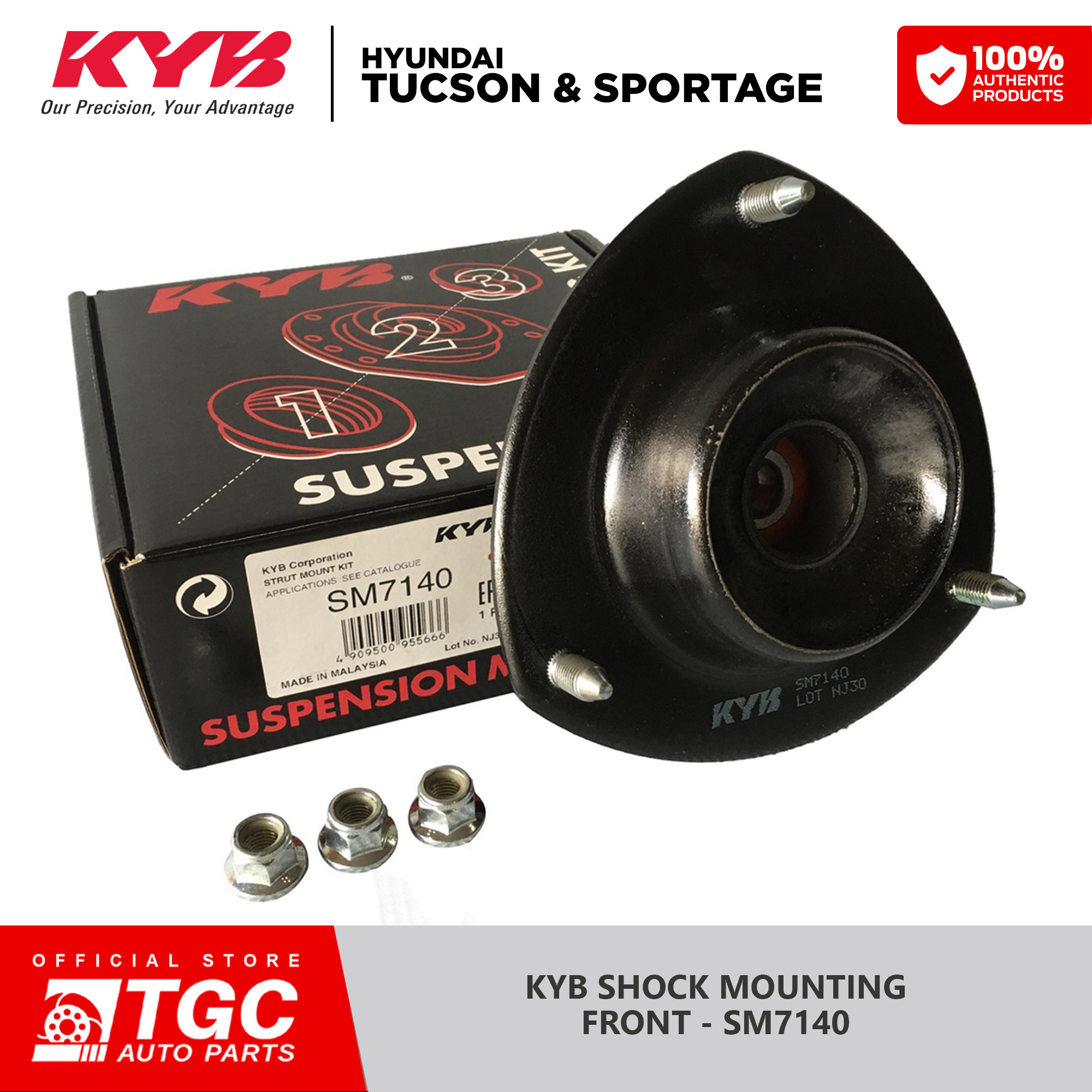 KYB KAYABA Front Shock Mounting Hyundai Tucson Sportage 2004 - 2010 w ...