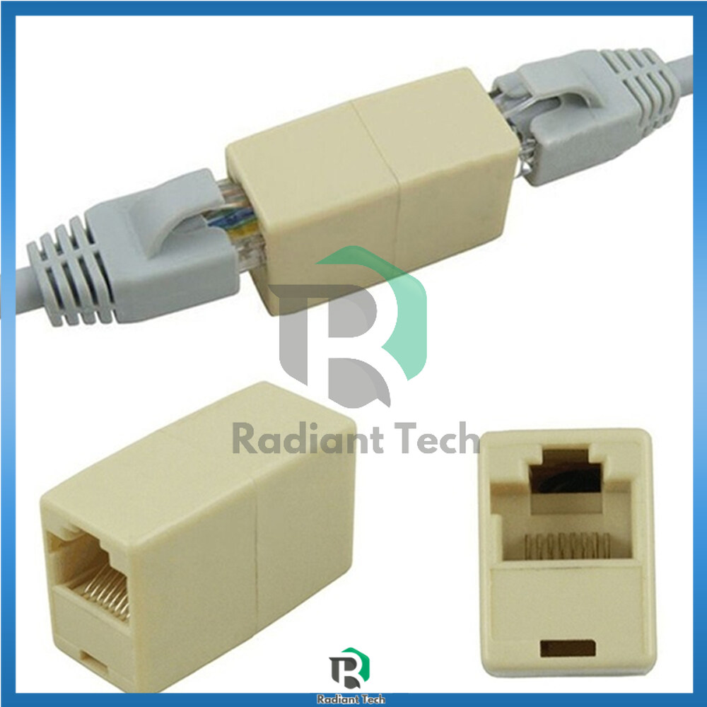 RJ45 Extender Female to Female Network Lan Cable Coupler Adapter ...