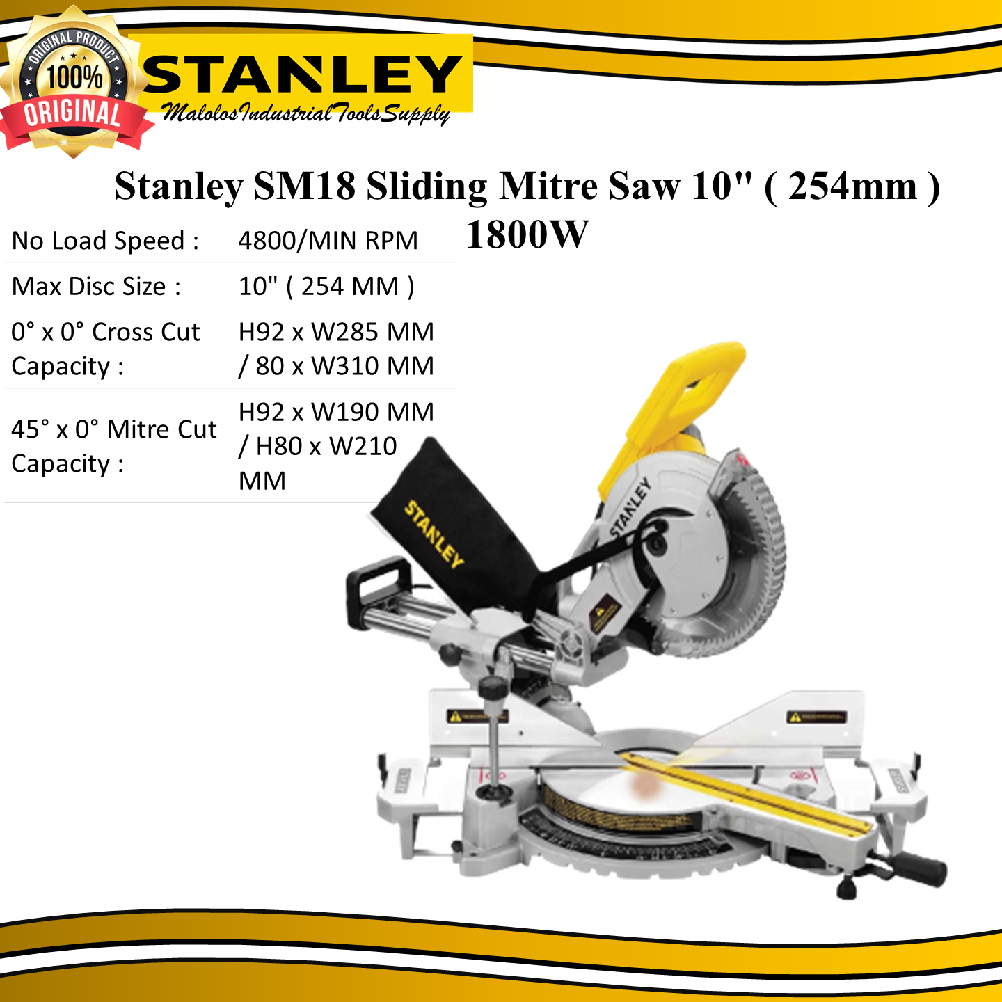 Stanley SM16 Compound Miter Saw 1650w | Lazada PH