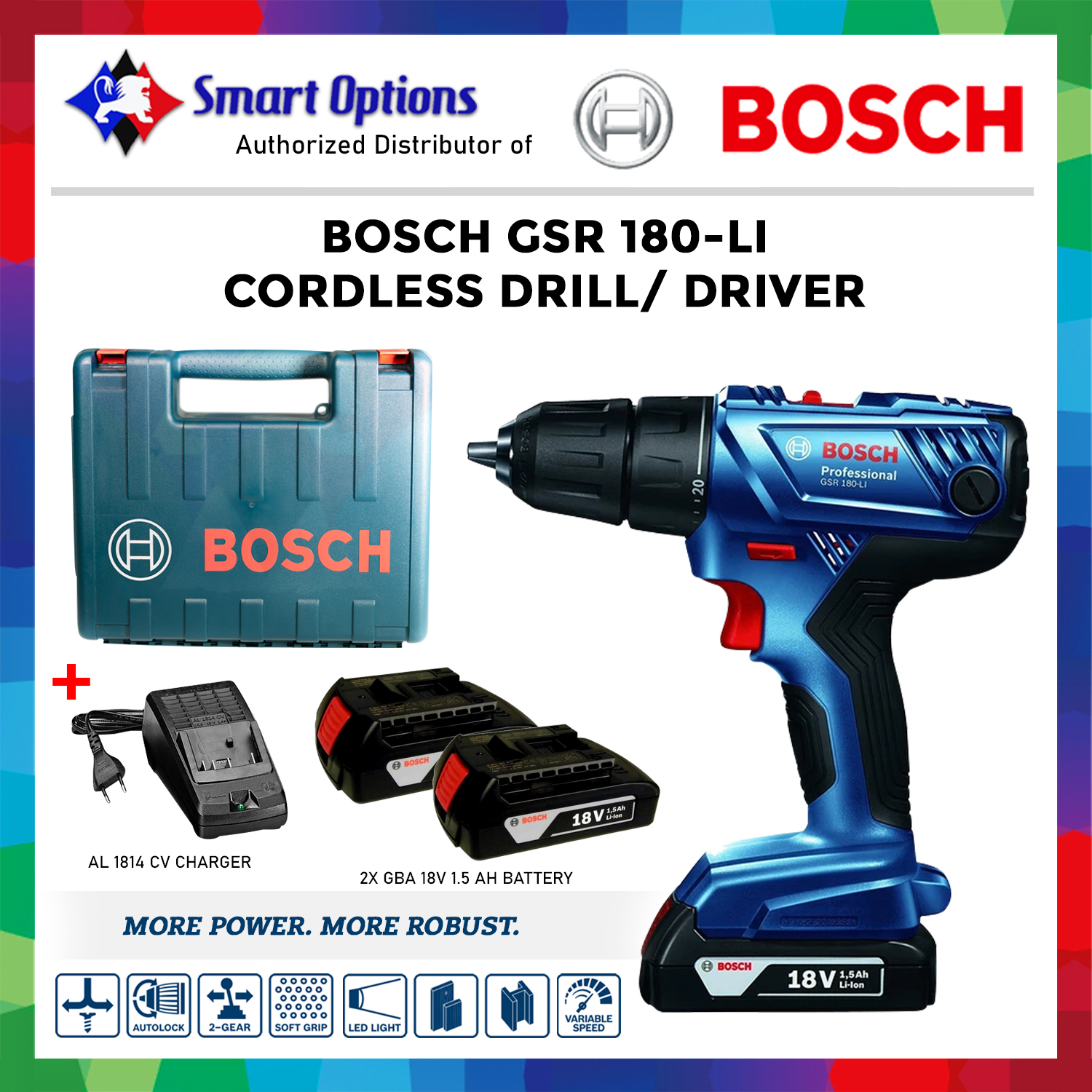 Bosch GSR 180 Li Cordless Drill/Driver | Lazada PH