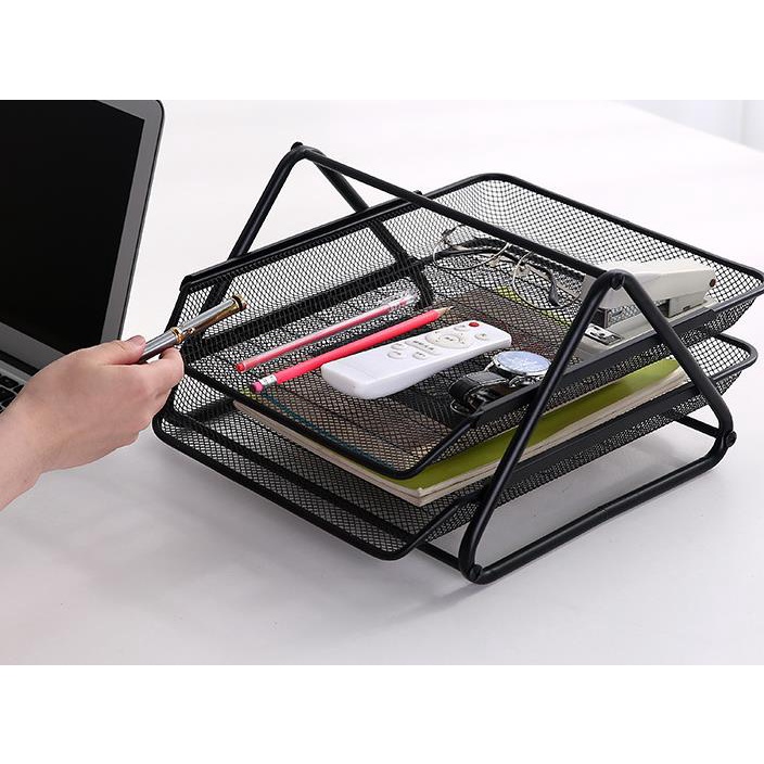 2--3 Layer Desk File Organizer Document Paper Tray | Lazada PH