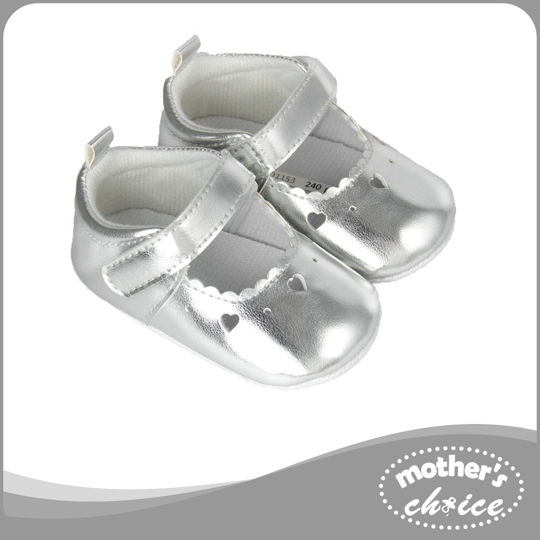 Mother's Choice Infant Baby Soft Sole Shoes (Silver/ IT11554) | Lazada PH