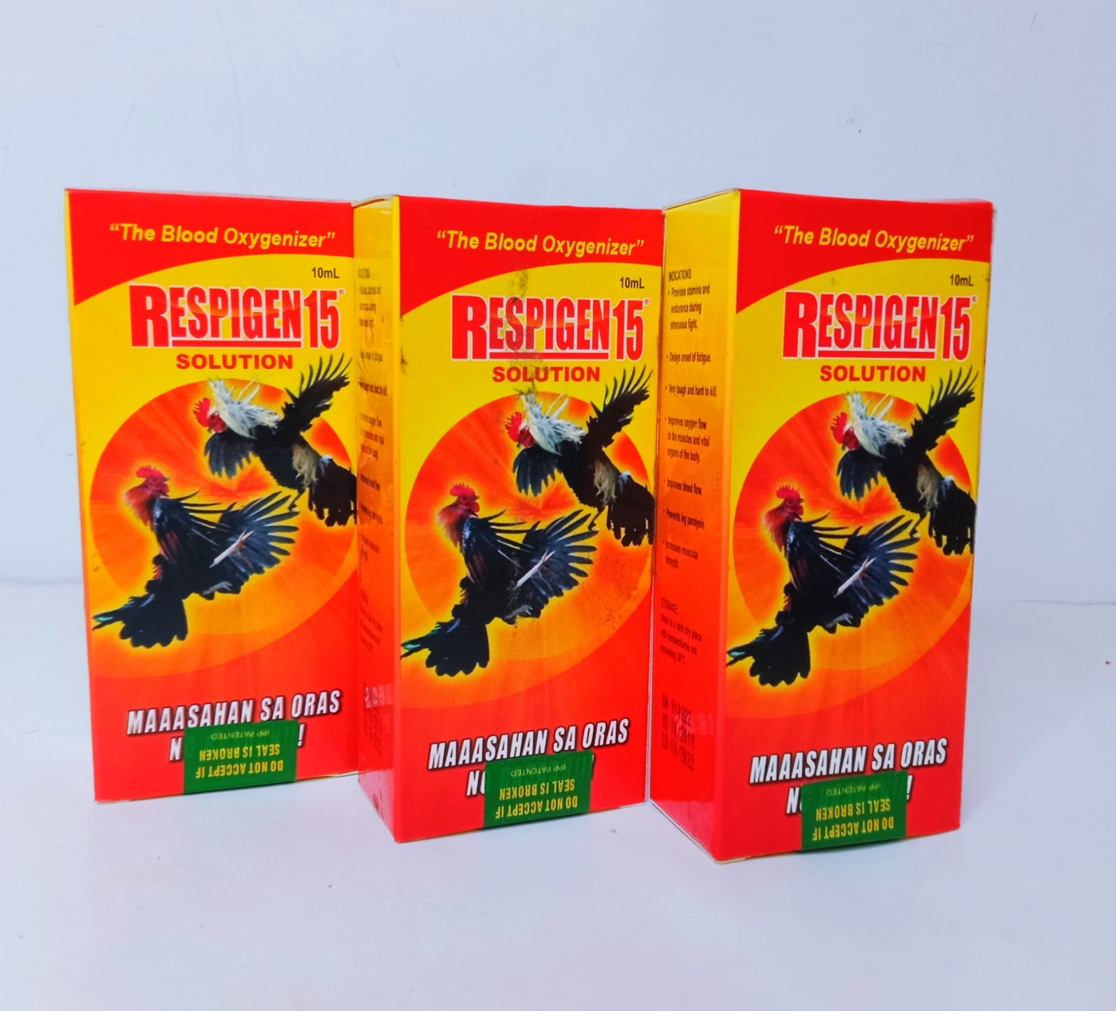 [VET SUPPORT] 3 box Respigen 15 Solution inject. Fighting Cock ...