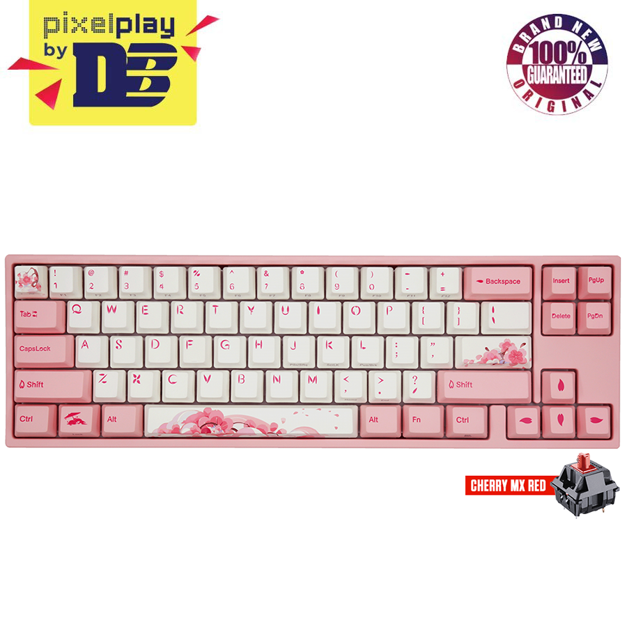 Ducky Miya Pro Sakura V2 Mechanical Keyboard (Cherry MX Red ...