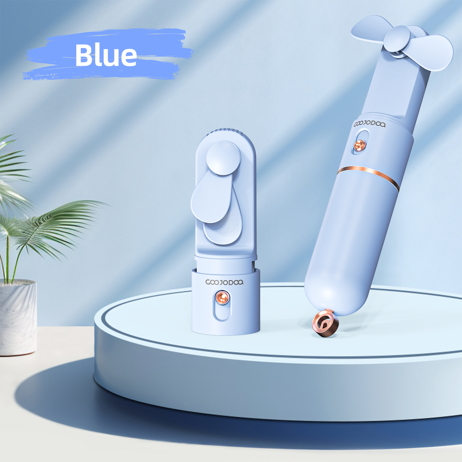 GOOJODOQ 2-in-1 Mini Handheld Fan Mini Fan Rechargeable Portable Mini ...
