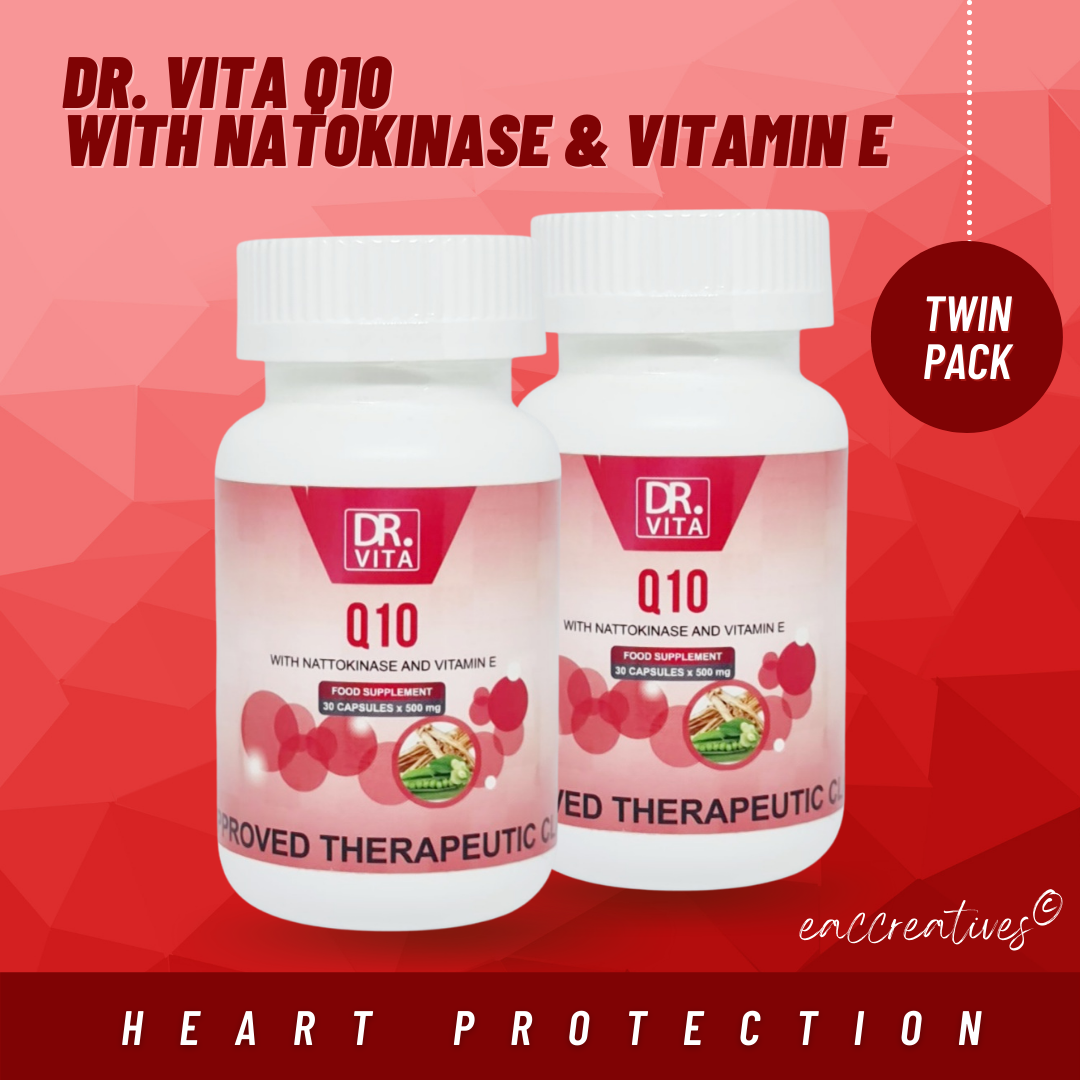 BUY 1 TAKE 1 Original Dr Vita Q10 With Nattokinase 30 capsule authentic original dr vita q10 ...