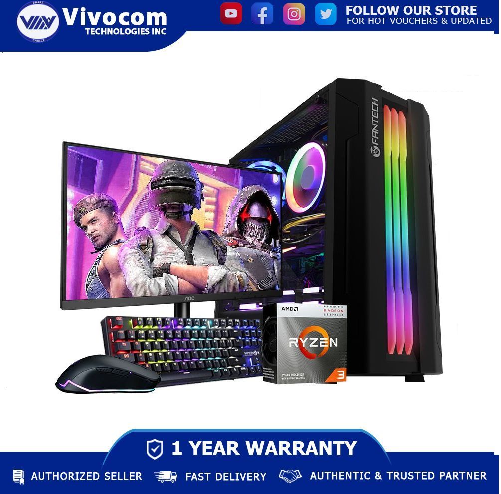 AMD RYZEN 3 3200G PROCESSOR A520M MOTHERBOARD 8GB 3200MHZ 1TB HDD+120GB ...