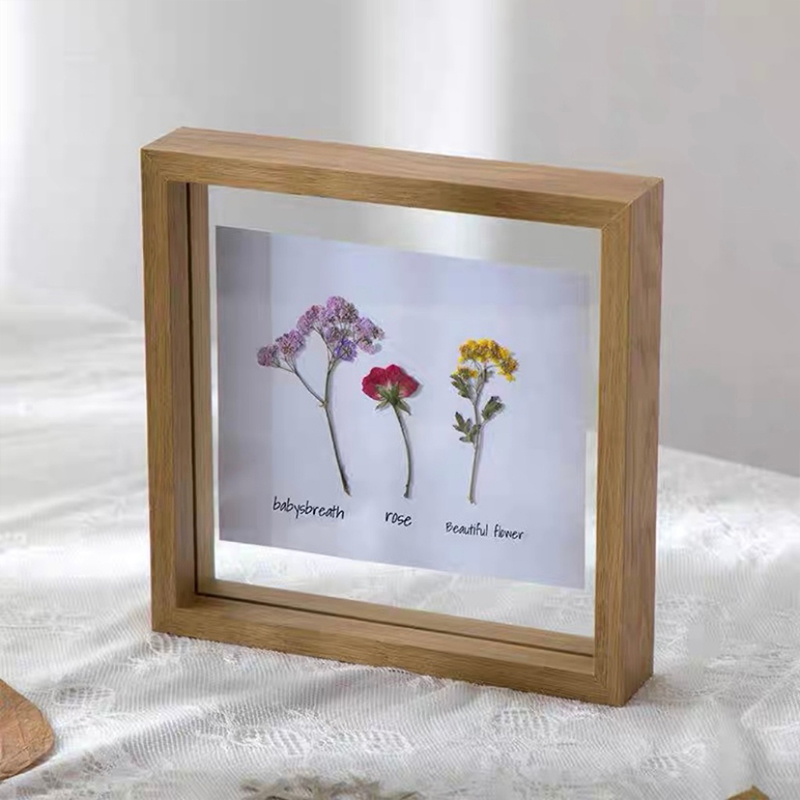 Floating Frames Black Picture Frame Double Sided Glass Display Photos ...