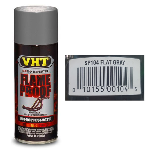 VHT Flameproof Coating Spray Paint (avail in flat black / flat aluminum ...