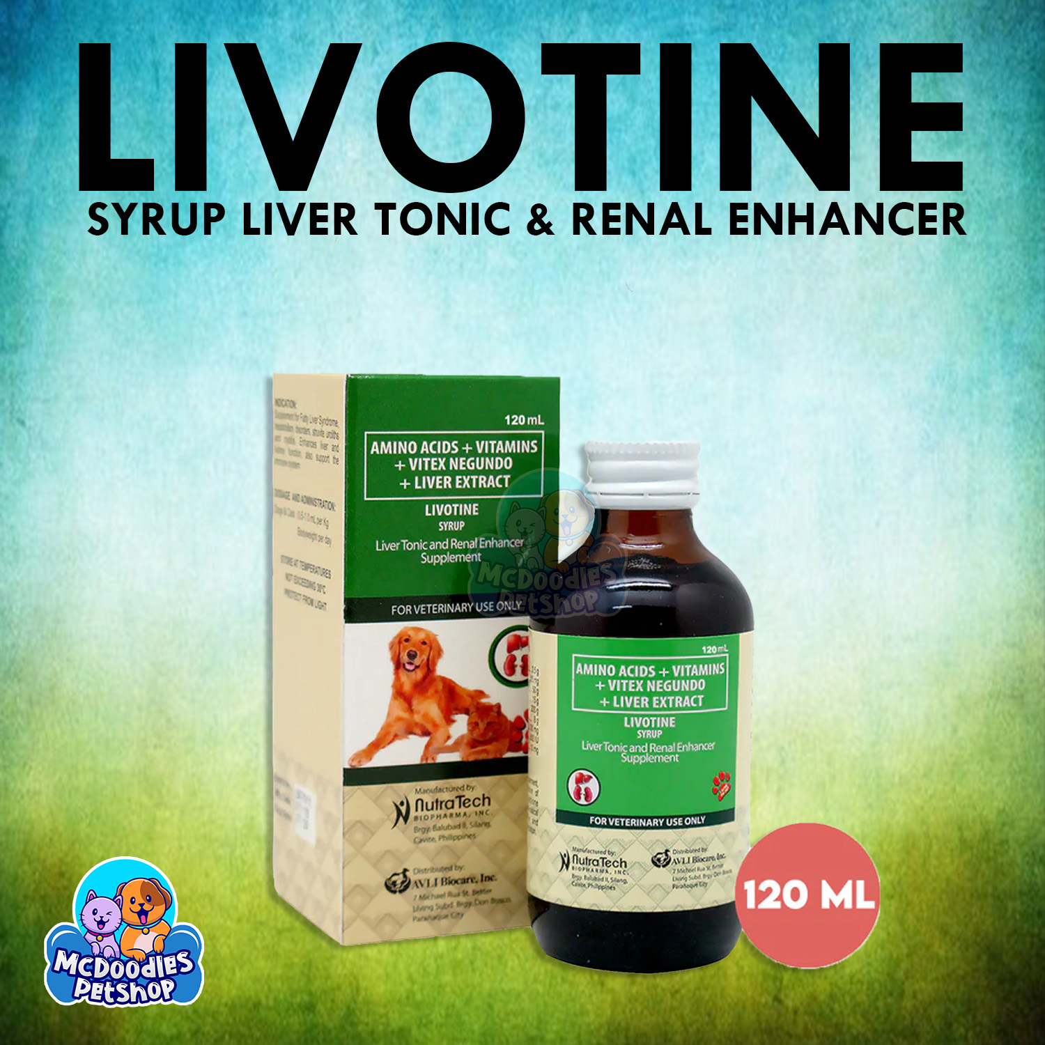 Livotine Syrup Liver Tonic and Renal Enhancer for Dog Cat | Lazada PH