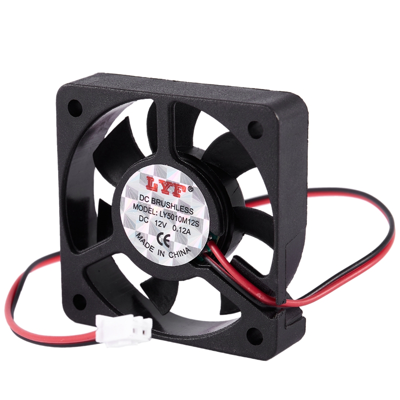 50mm 12V 2Pin 4000RPM Sleeve Bearing PC Case CPU Cooler Cooling Fan ...
