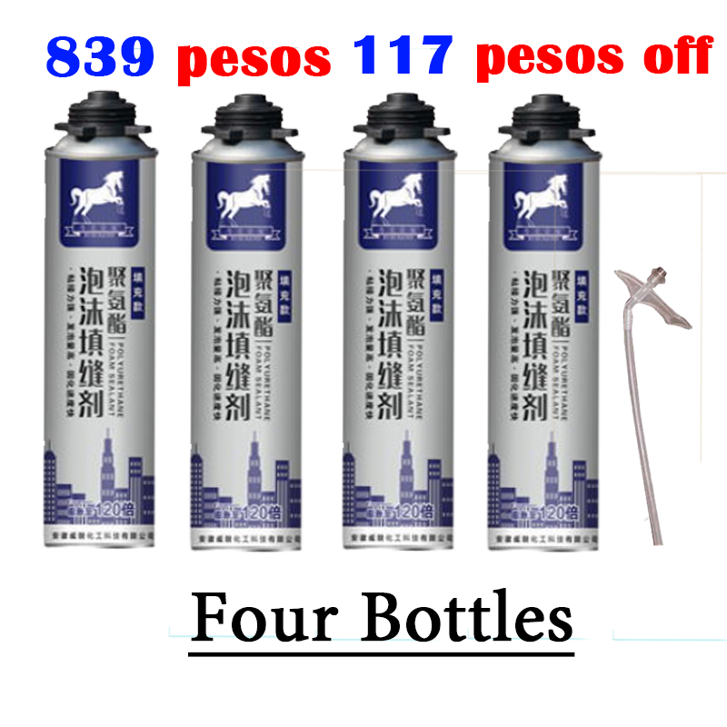 900G PU Foam Sealant Foam Spray High temperature resistance / high density / strong toughness ...