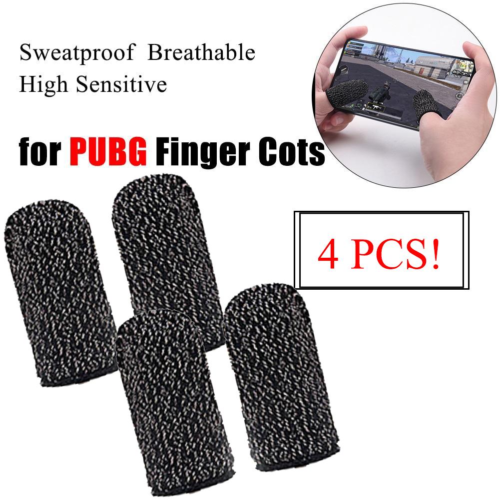 2 Pair Finger Cots for Mobile Anti Sweat Thumbs Gloves Stall Sensitive ...