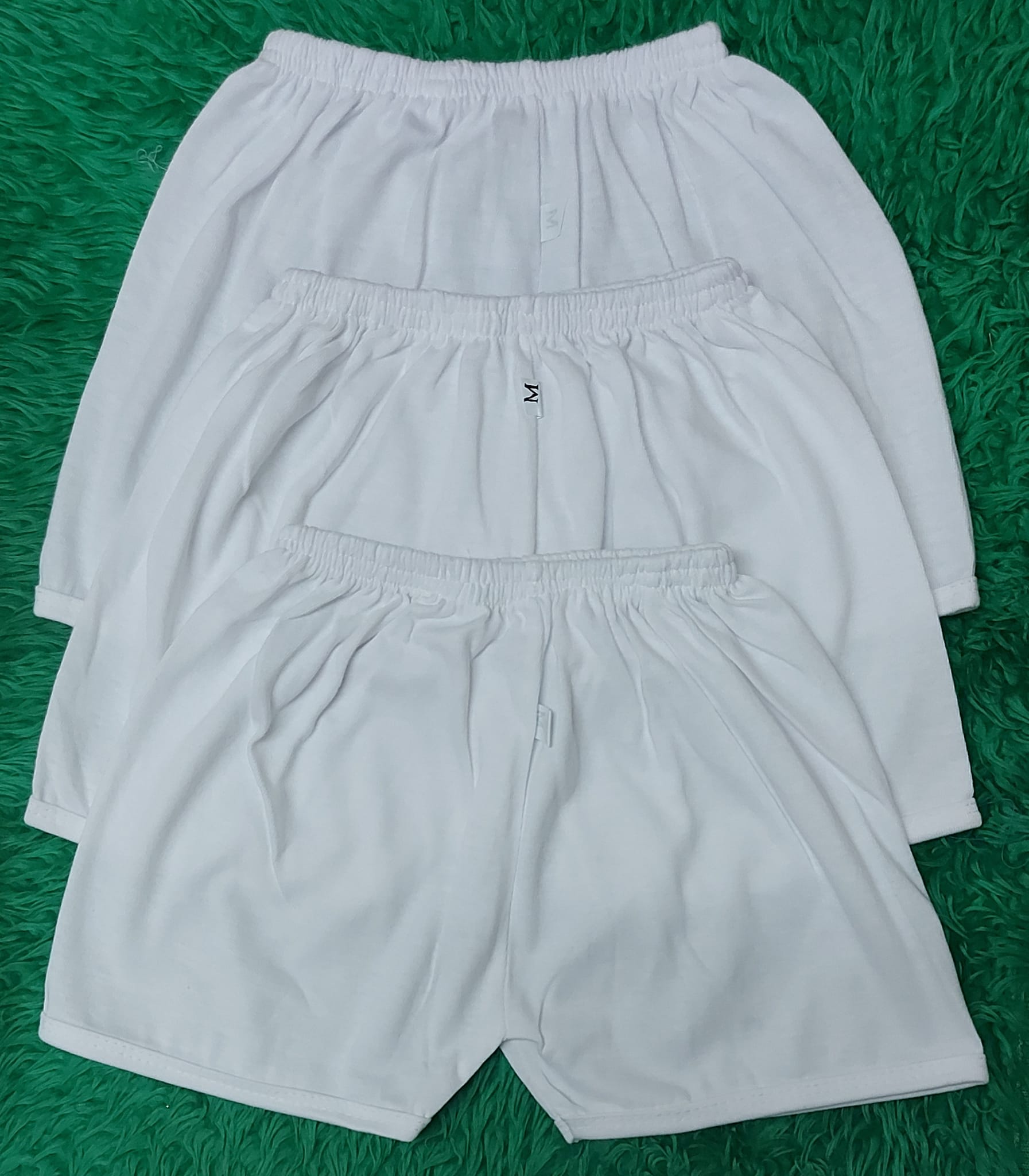 Plain White Cotton Baby/Kids Shorts (3 Pieces) | Lazada PH