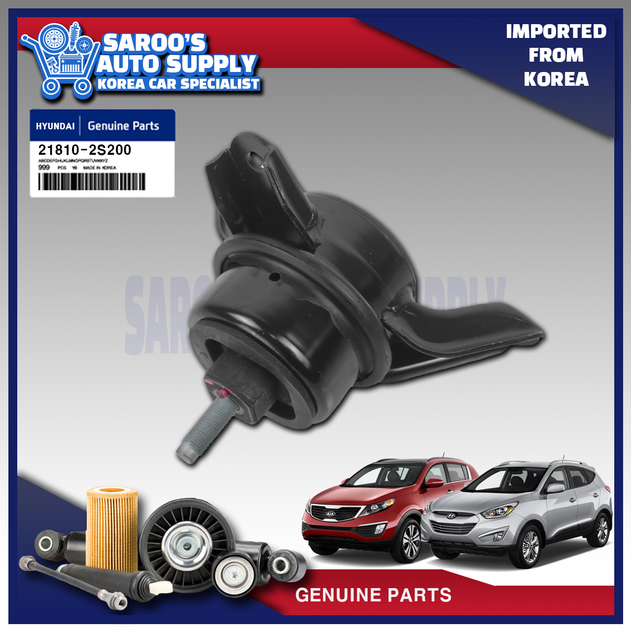 [Genuine] Engine Support / Engine Mounting For Tucson , Sportage , 2010 ...