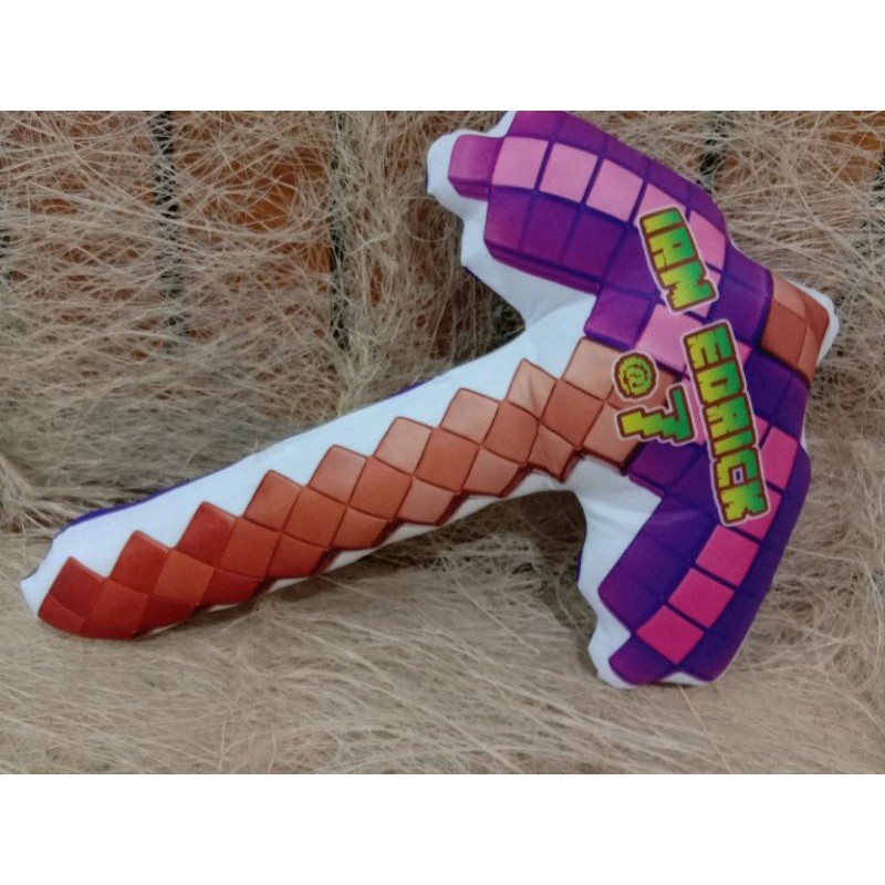 Minecraft Pickaxe and Sword Shaped pillow in Big Size | Lazada PH