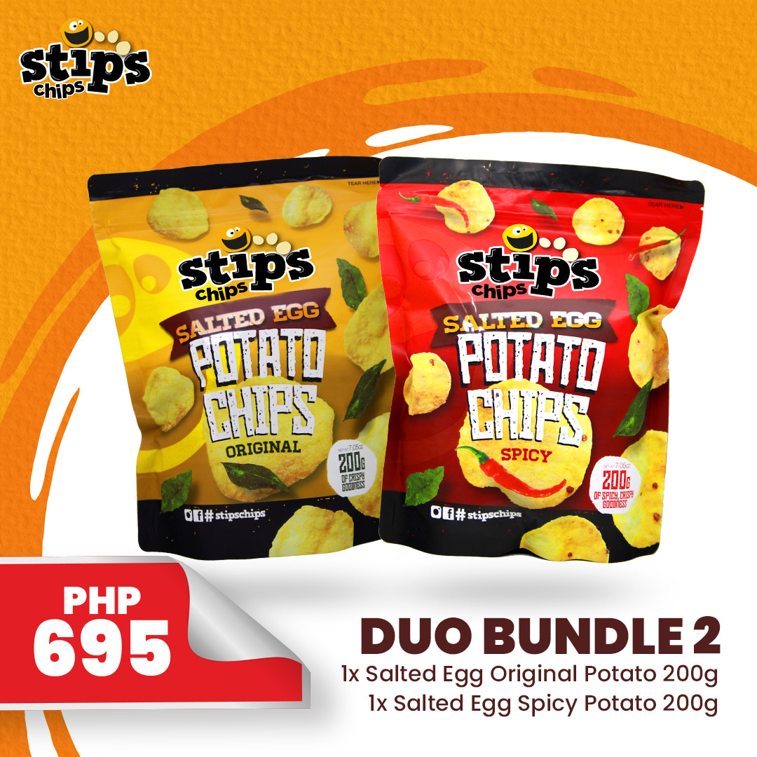Stip's Salted Egg Chips Duo Bundle Pack | Lazada PH