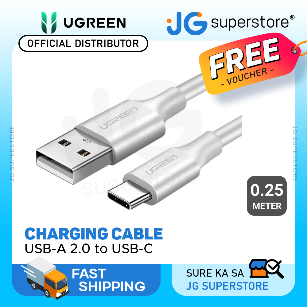 UGREEN High Speed USB-A 2.0 to USB-C Cable with Corrosion-Resistant ...