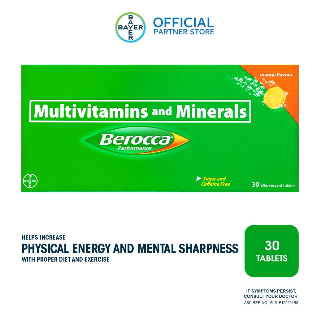 Berocca Orange Energy Vitamins Effervescent 30 Tablets | Lazada PH