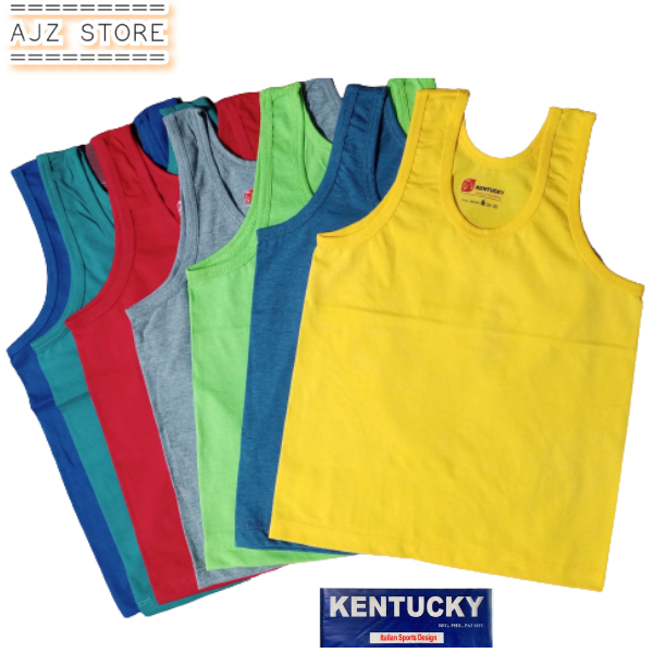 KENTUCKY SANDO FOR KIDS BOY COLORED( 6 IN 1) ASSORTED COLORS ONLY ...